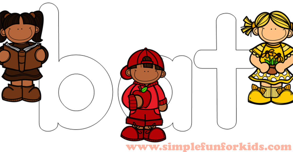 Bat – Cat – Mat CVC Word Play Dough Mats - Simple Fun for Kids VIP