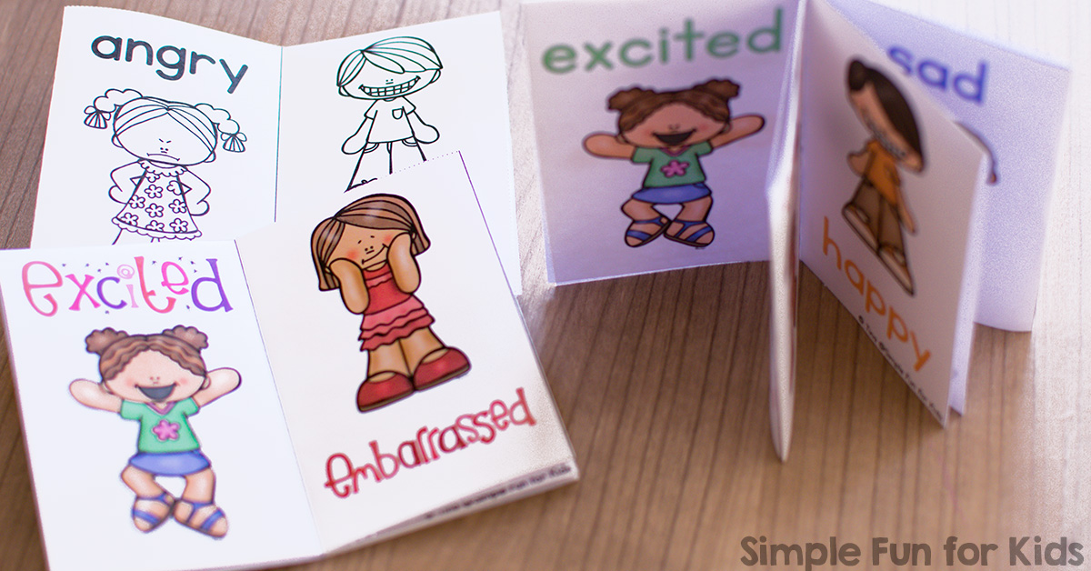 Emotions Mini Folding Book - Simple Fun for Kids VIP