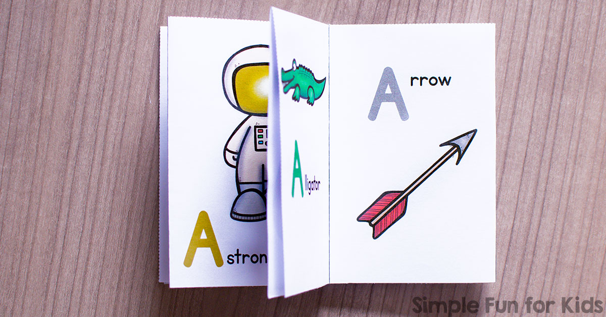 Letter A Mini Folding Book - Simple Fun for Kids VIP