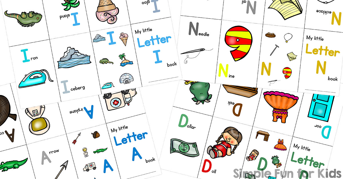 Letter A-Z Mini Folding Books - Simple Fun for Kids VIP