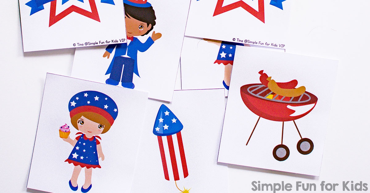 4th of July Matching Game for Toddlers - Simple Fun for Kids VIP