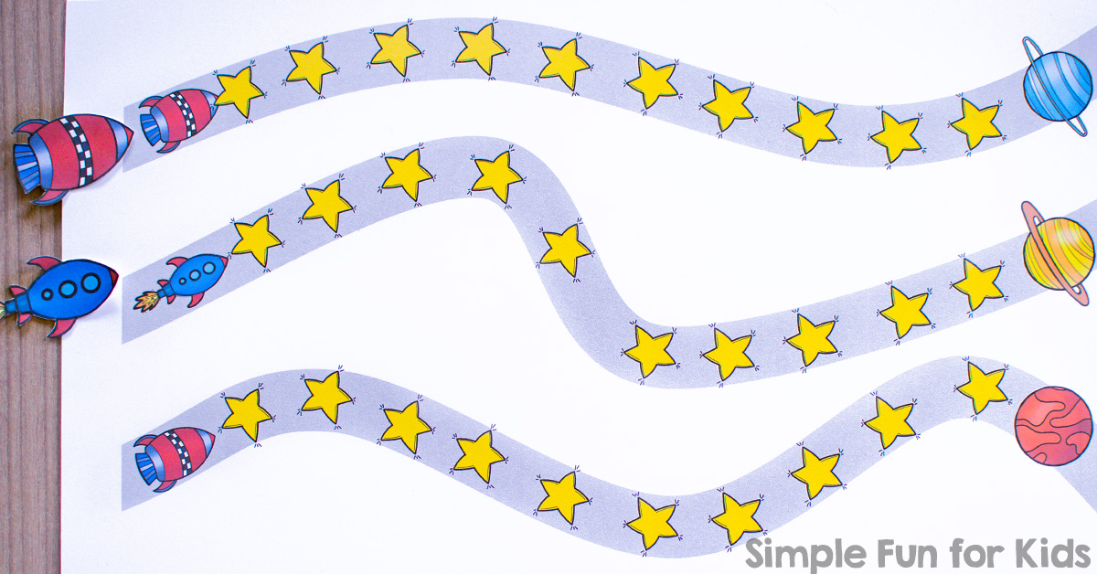 Outer Space Prewriting Practice - Simple Fun for Kids VIP