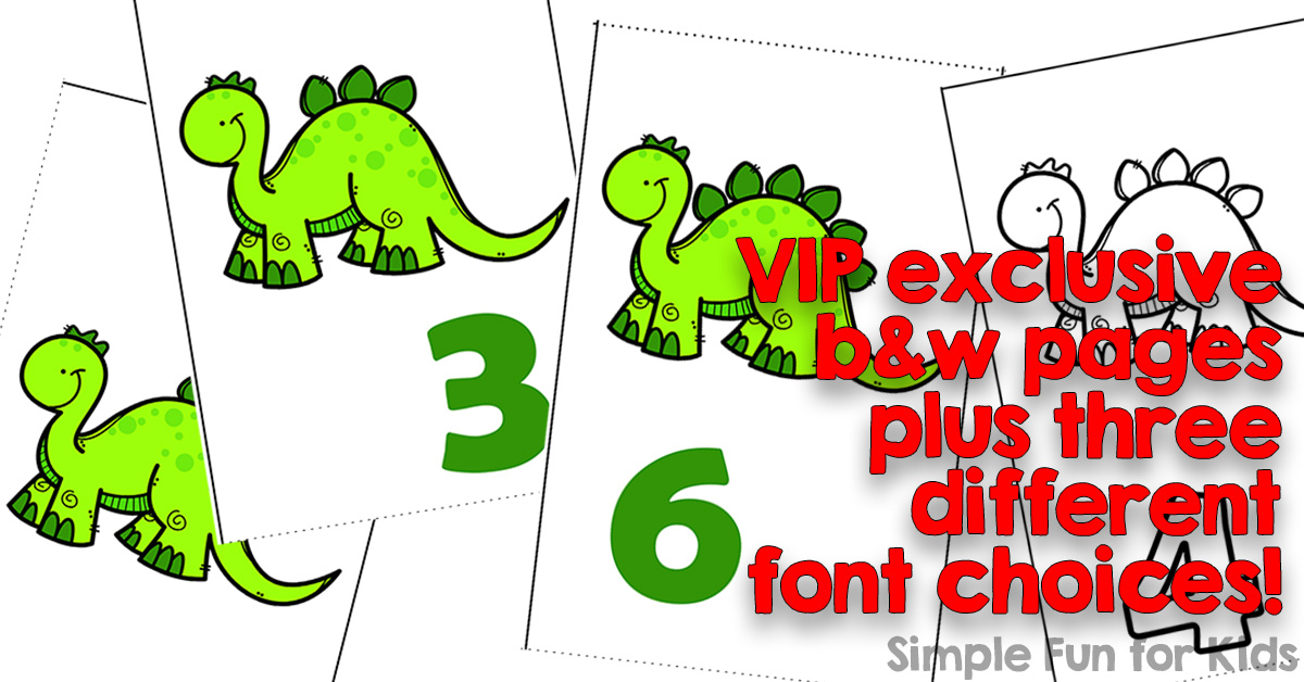 Dinosaur Counting Mini Folding Book - Simple Fun for Kids VIP