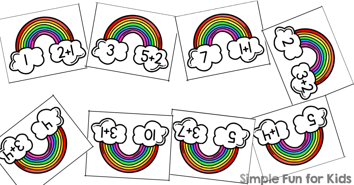 Rainbow Domino Addition (Sums and Addends) - Simple Fun for Kids VIP