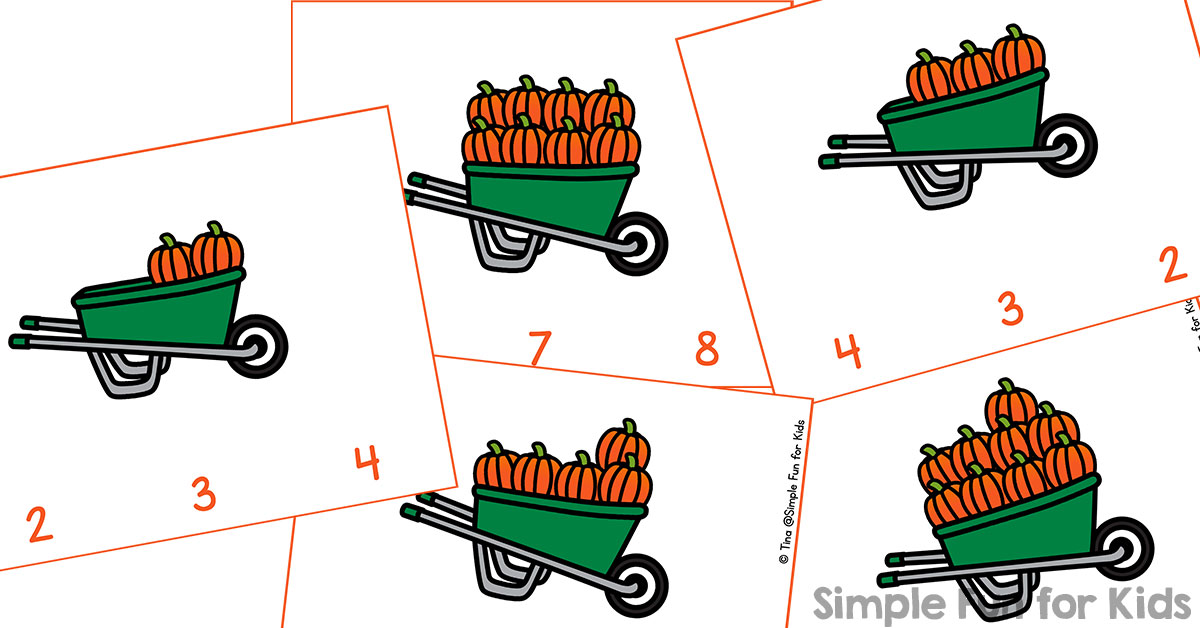 Pumpkin Counting Clip Cards - Simple Fun for Kids VIP