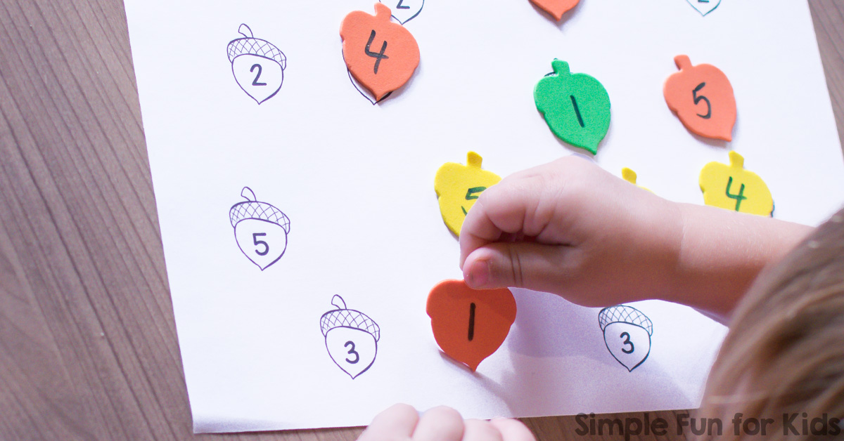 Acorn Number Matching Game - Simple Fun for Kids VIP