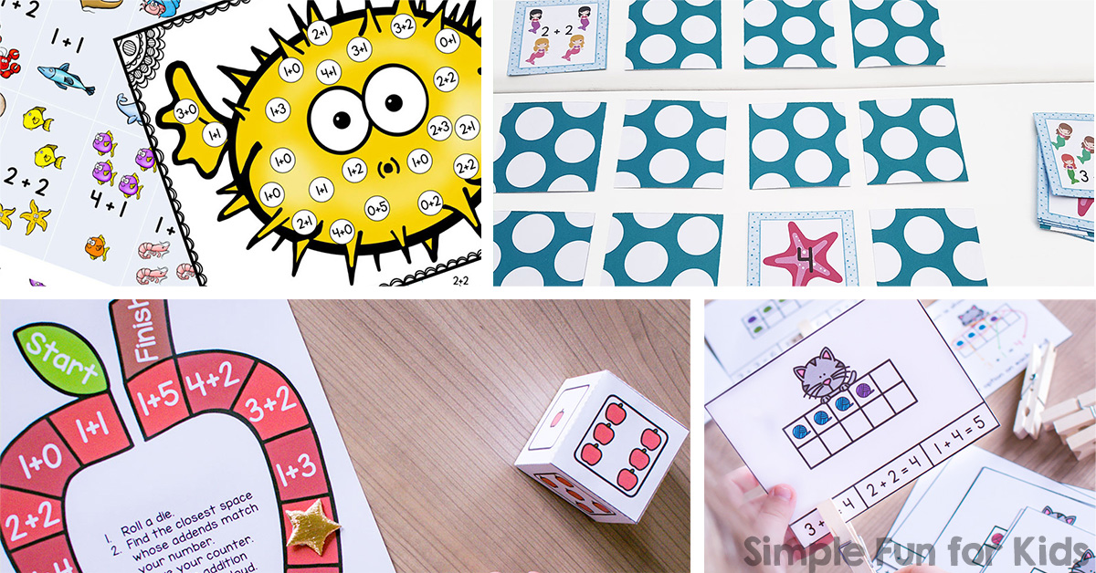 Fun and Simple Addition Printables for Kids - Simple Fun for Kids VIP