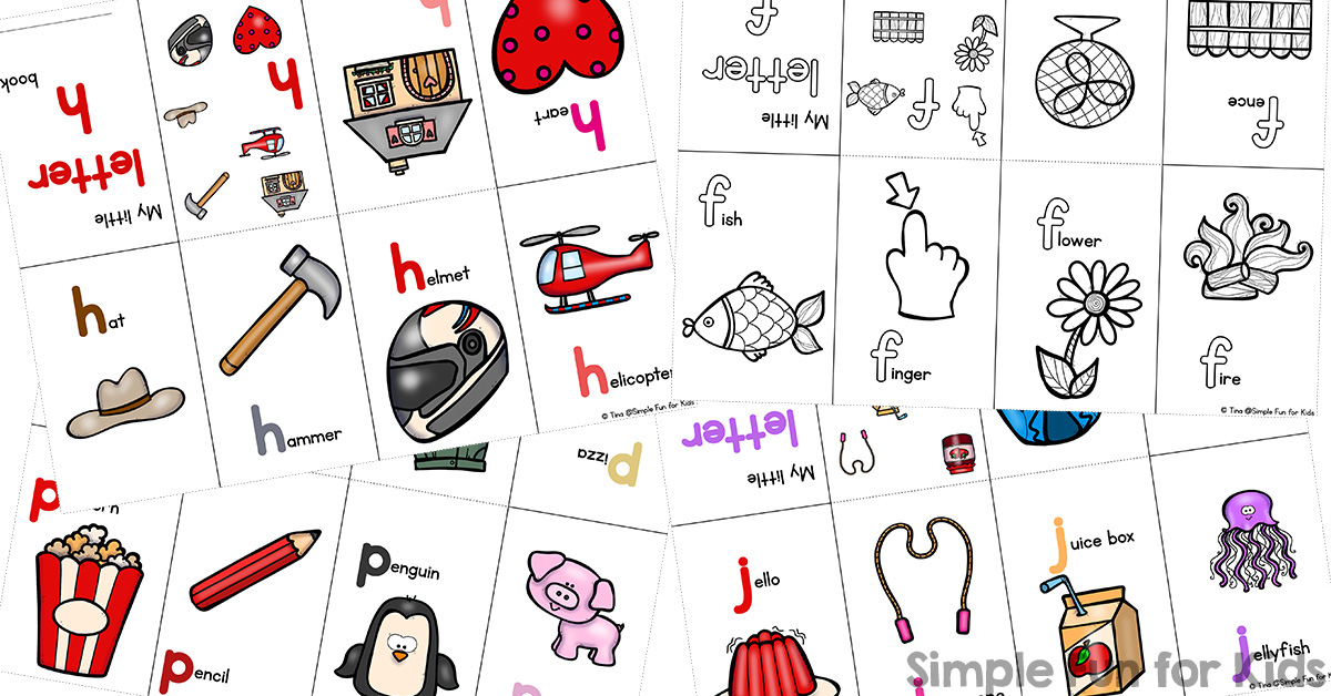 Lower Case Letter A-Z Mini Folding Books Bundle - Simple Fun for Kids VIP