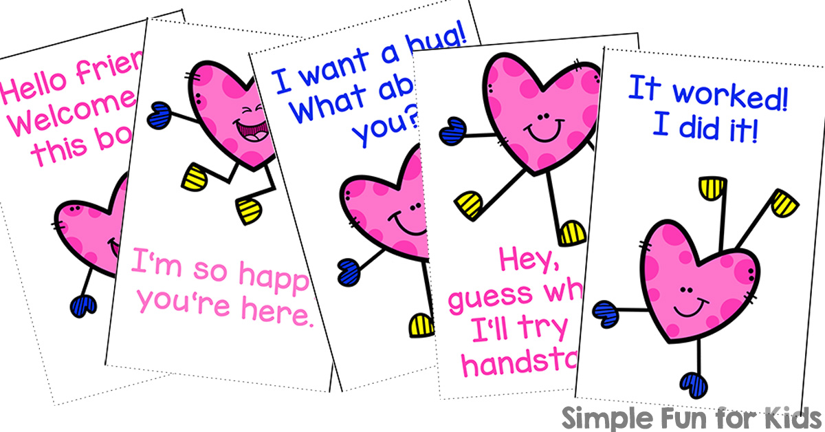 Heart Buds Emergent Reader Mini Folding Book - Simple Fun for Kids VIP