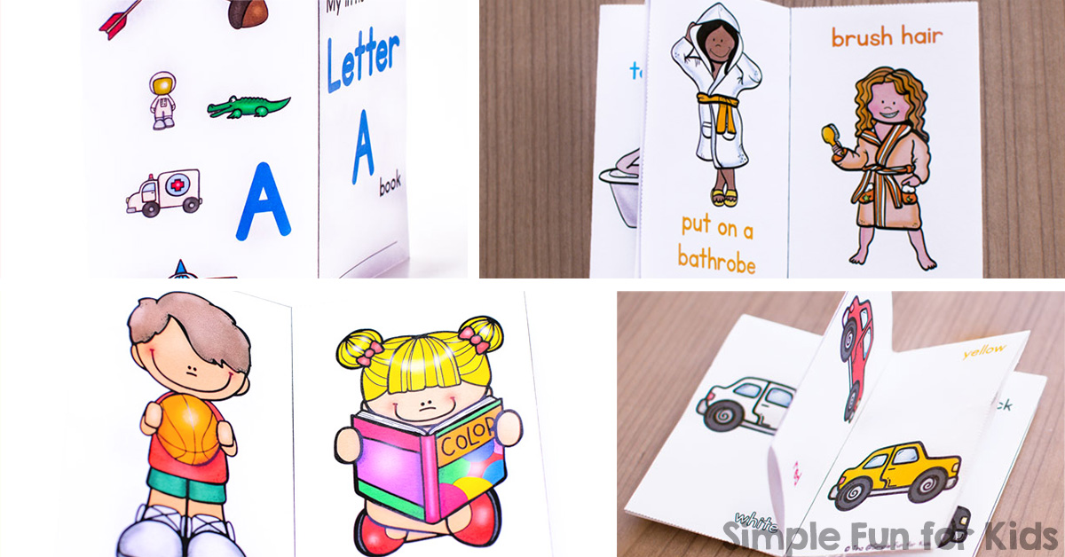 Printable Mini Folding Books for Kids - Simple Fun for Kids VIP