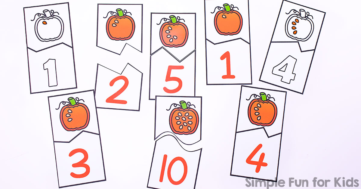 Pumpkin Seed Counting Puzzles - Simple Fun for Kids VIP
