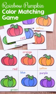 Rainbow Pumpkin Color Matching Game - Simple Fun for Kids VIP