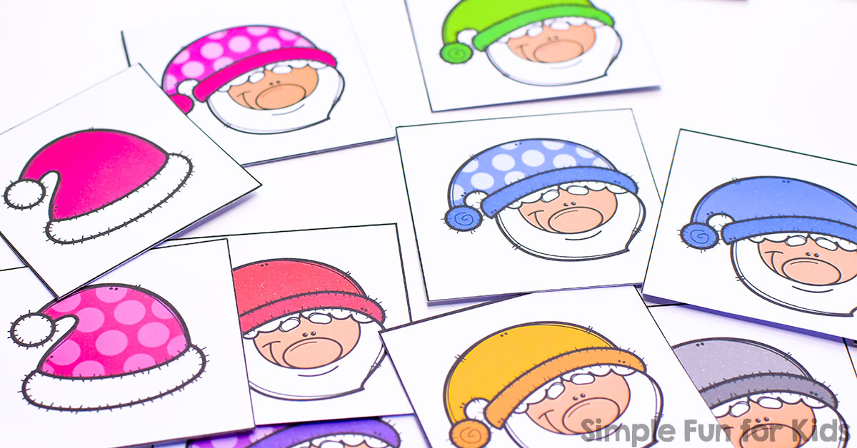 Santa Hat Color Matching Memory Game - Simple Fun for Kids VIP