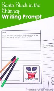 Santa Stuck in the Chimney Writing Prompt - Simple Fun for Kids VIP