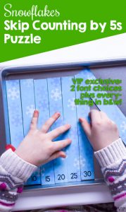 Snowflakes Skip Counting by 5s Puzzle - Simple Fun for Kids VIP