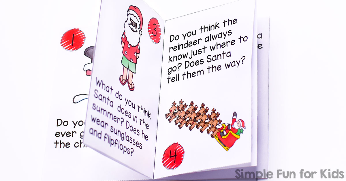 Things I Wonder About Santa Mini Folding Book - Simple Fun for Kids VIP