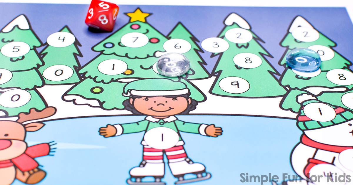 Christmas Wonderland Roll and Cover Game Printable - Simple Fun for ...