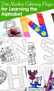 Dot Marker Coloring Pages for Learning the Alphabet - Simple Fun for ...