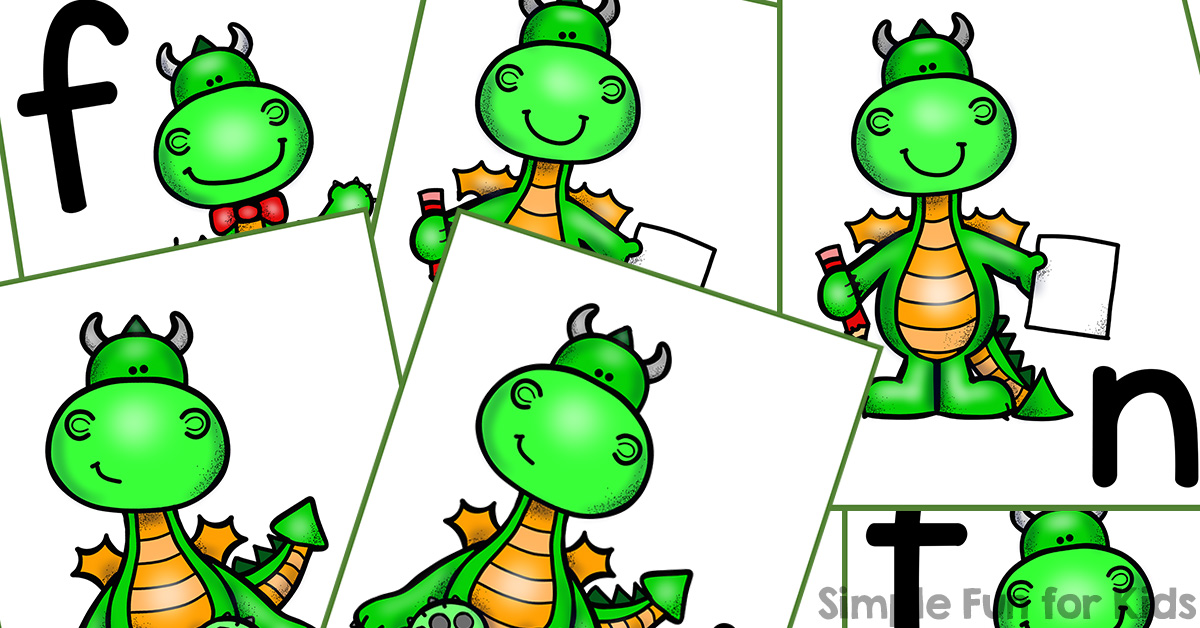 Friendly Dragon Lower Case Letter Matching Game - Simple Fun for Kids VIP