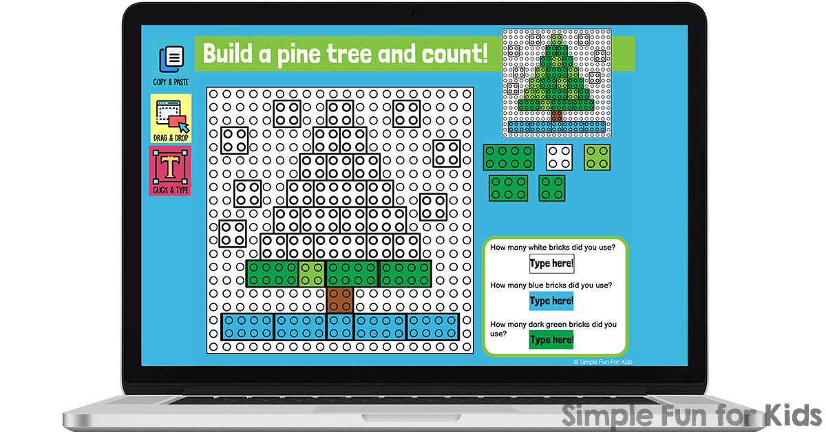 Digital Building Bricks Winter Build and Count Challenge - Simple Fun ...