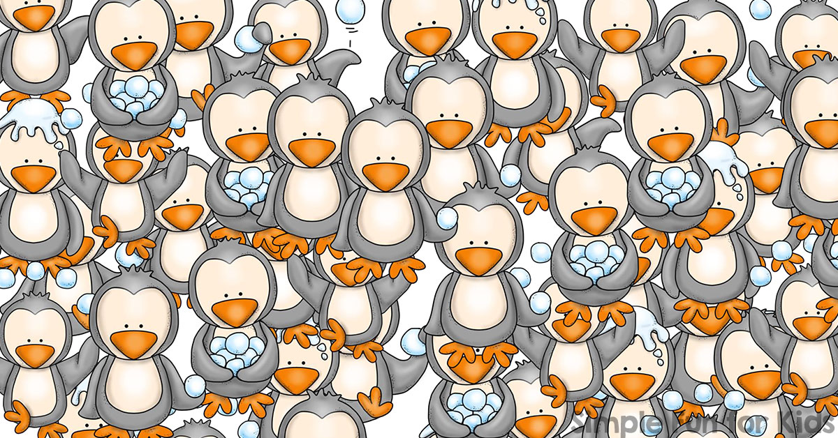 Penguin Snowball Play I Spy Game - Simple Fun for Kids VIP