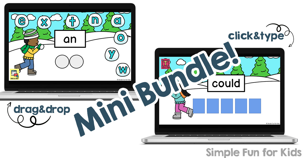 Digital Build a Snowball First Grade Sight Word Mini Bundle - Simple ...