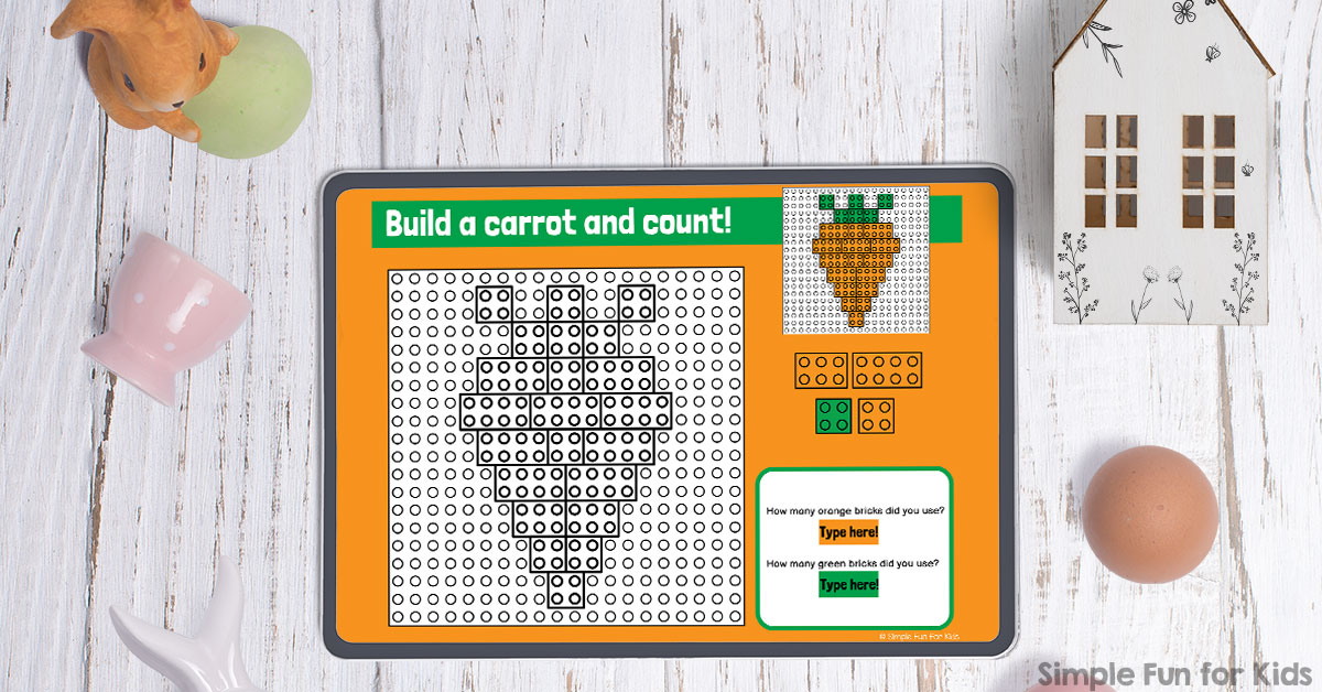 Digital Building Bricks Easter Build and Count Challenge - Simple Fun ...