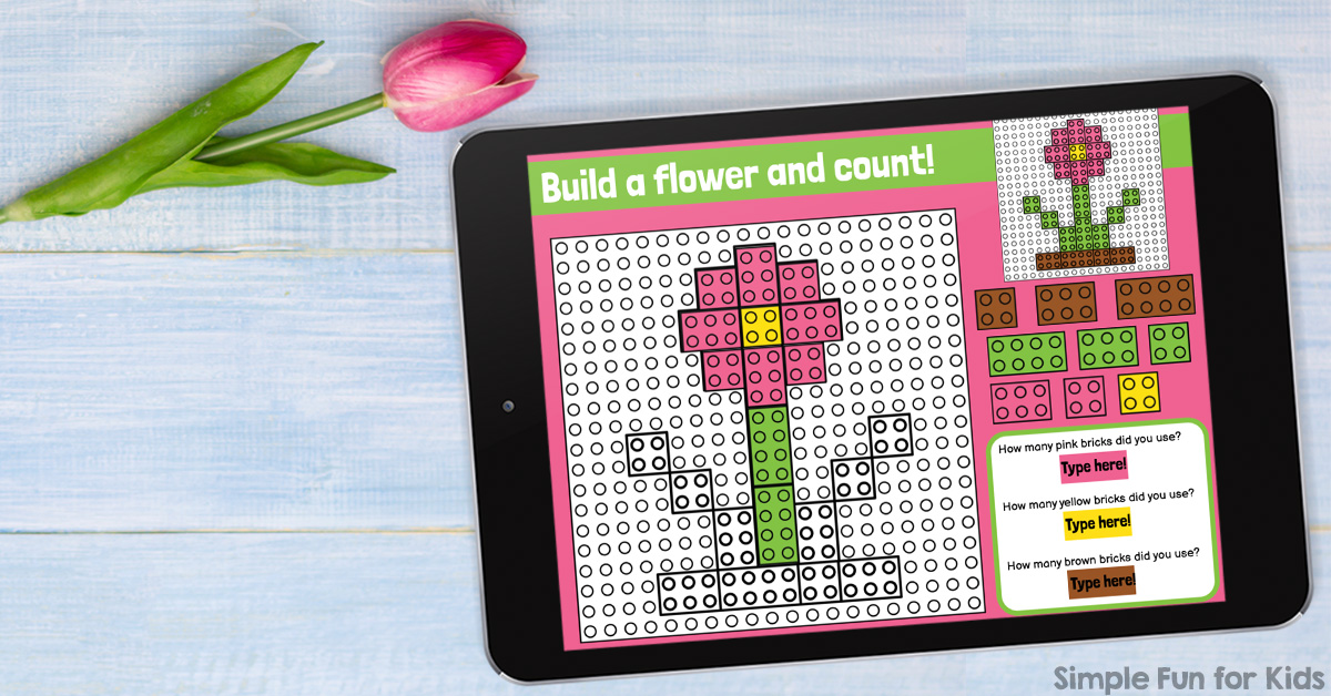 Digital Building Bricks Spring Build and Count Challenge - Simple Fun ...