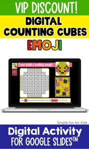 Digital Counting Cubes Emoji Build and Count Challenge - Simple Fun for ...