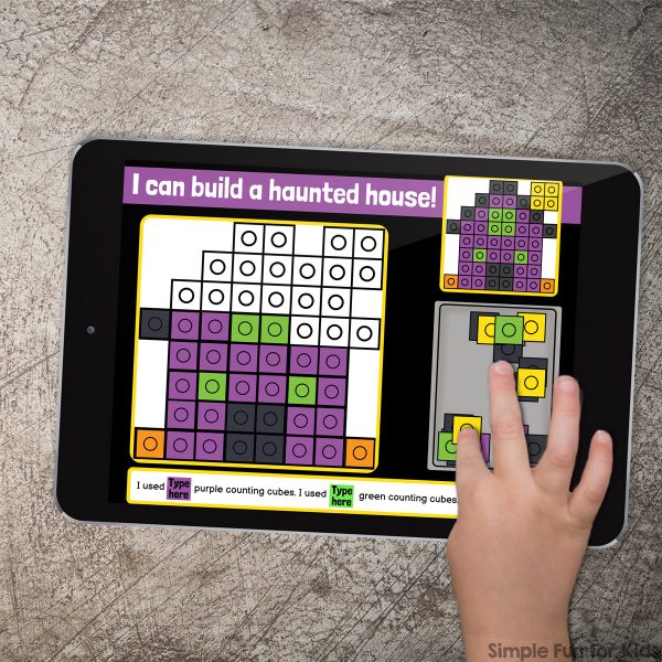 Digital Counting Cubes Halloween Build and Count Challenges - Simple ...