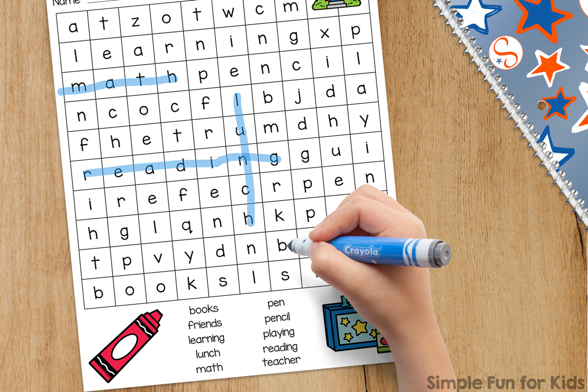 Back to School Word Search - Simple Fun for Kids VIP