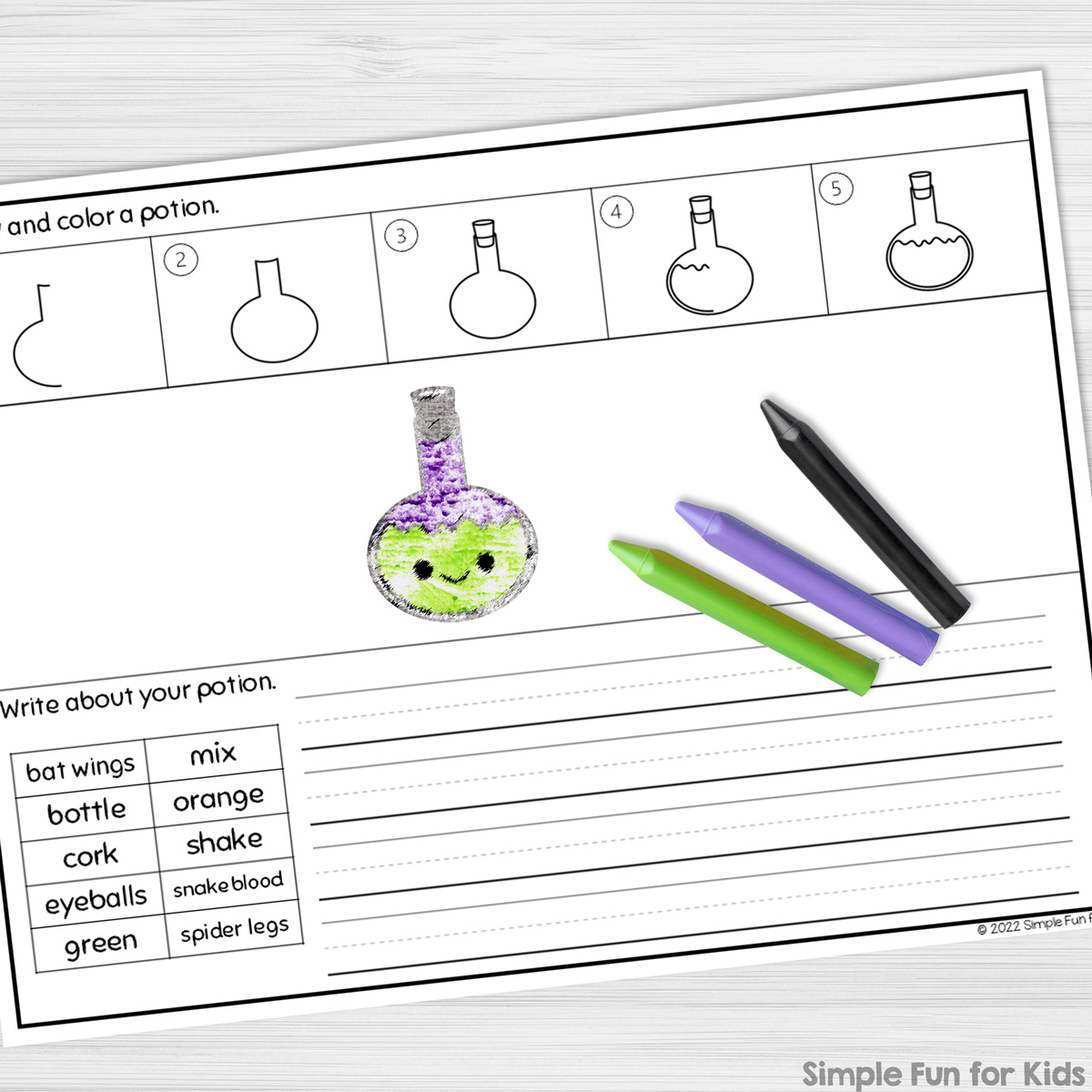 Halloween Directed Drawings: Differentiated Draw and Write Worksheets ...