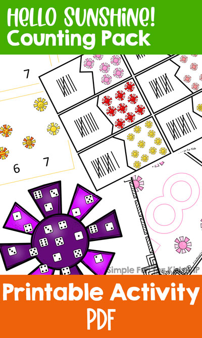Hello Sunshine! Counting Pack - Simple Fun for Kids VIP